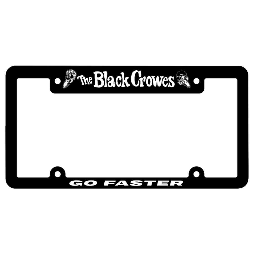 Go Faster License Plate Frame - The Black Crowes Official Store